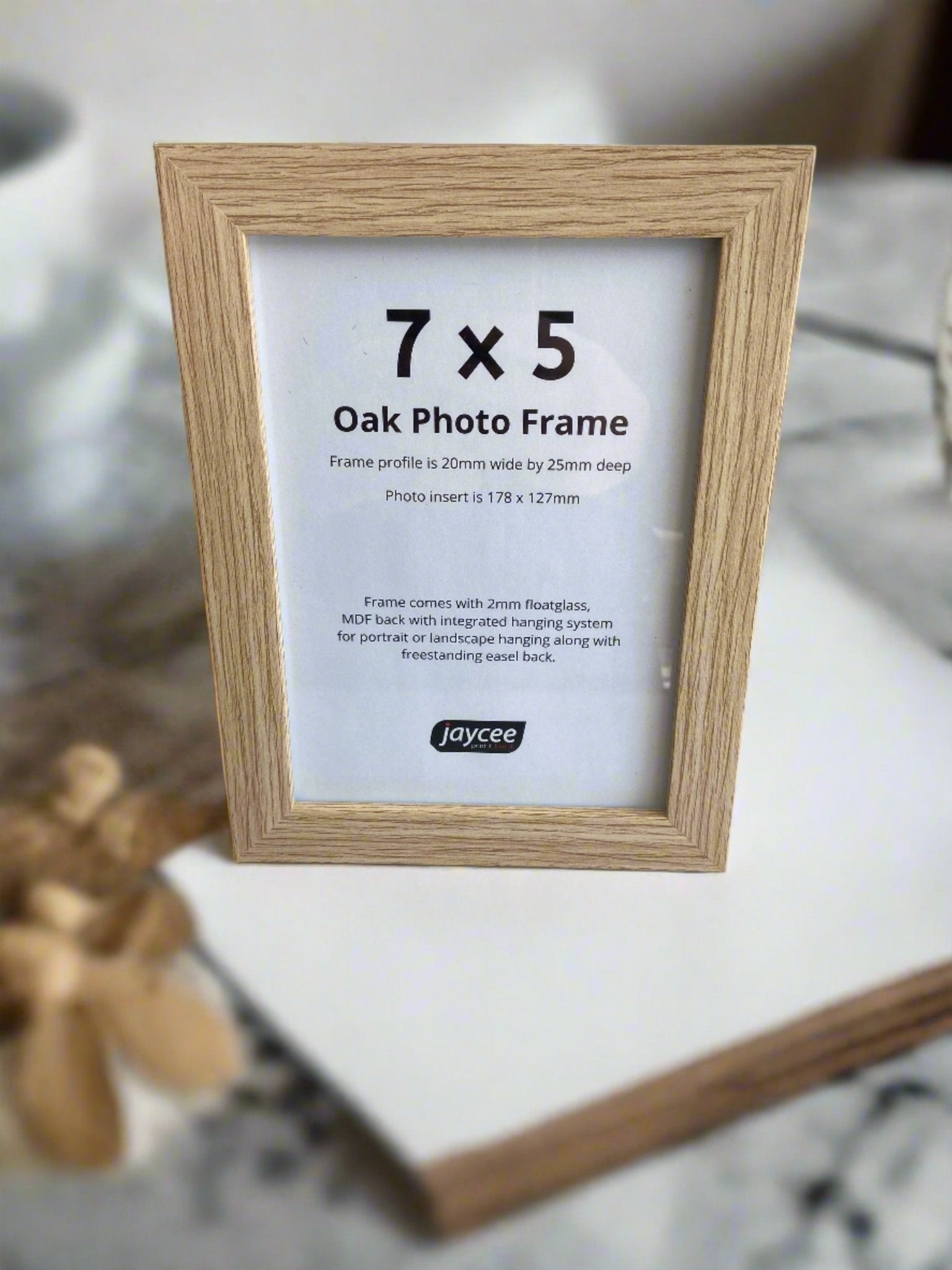 7x5 Natural Oak Photo Frame - Jaycee