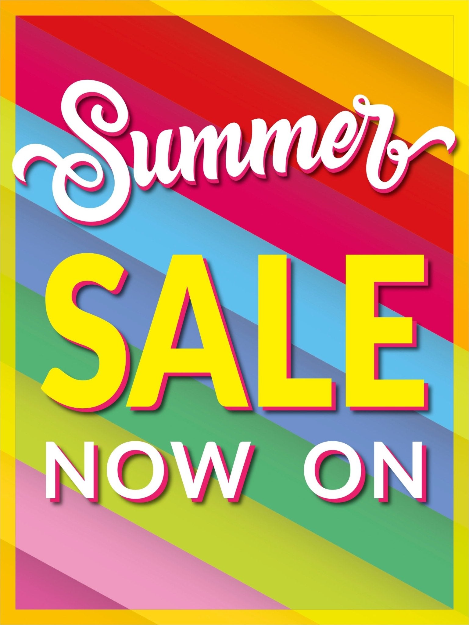 Summer Sale Signs for Indoor and Outdoor Use - Jaycee