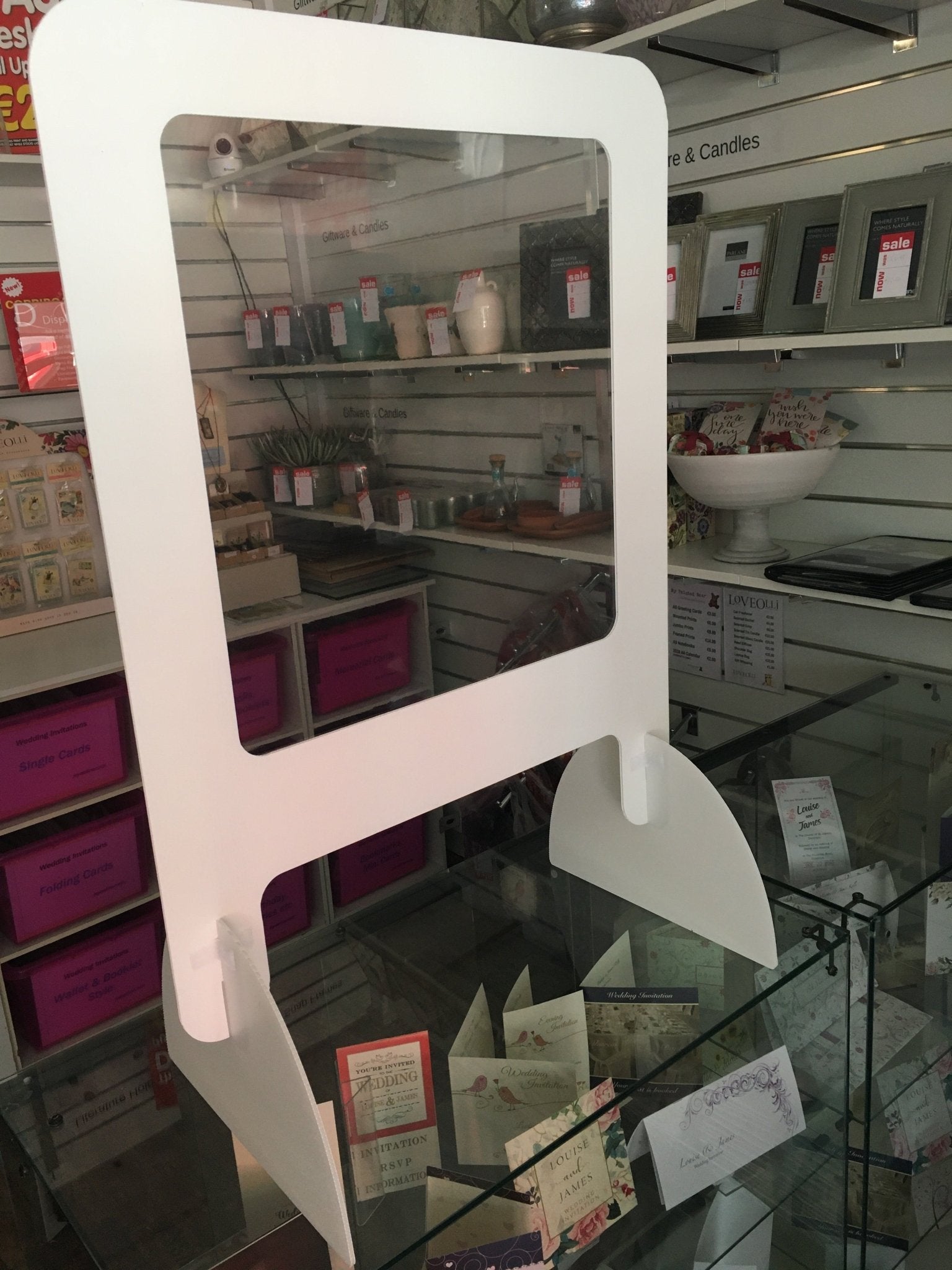 Counter Screen Sneeze Guard - Jaycee