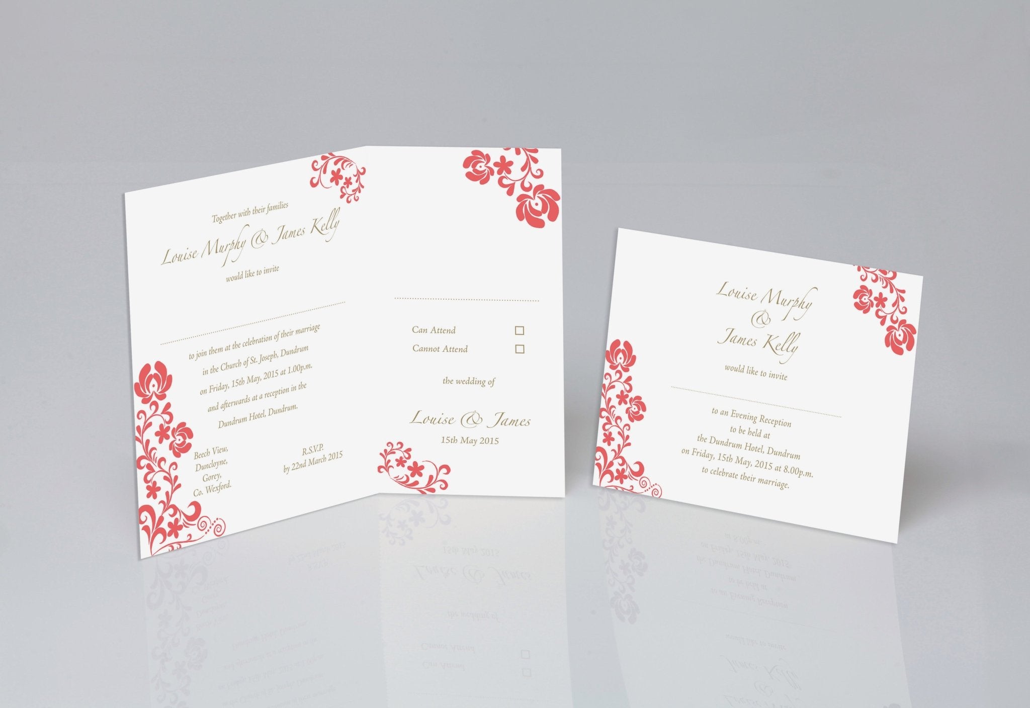 Floral 143 Invitation Card - Jaycee